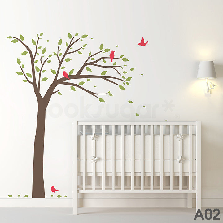 BIRD TREE WALL DECAL – looksugar